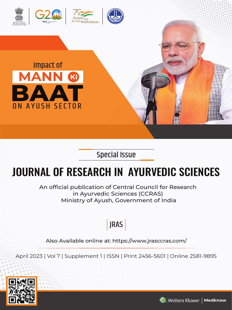 Jras Special Issue Pdf Ayurveda Health Care
