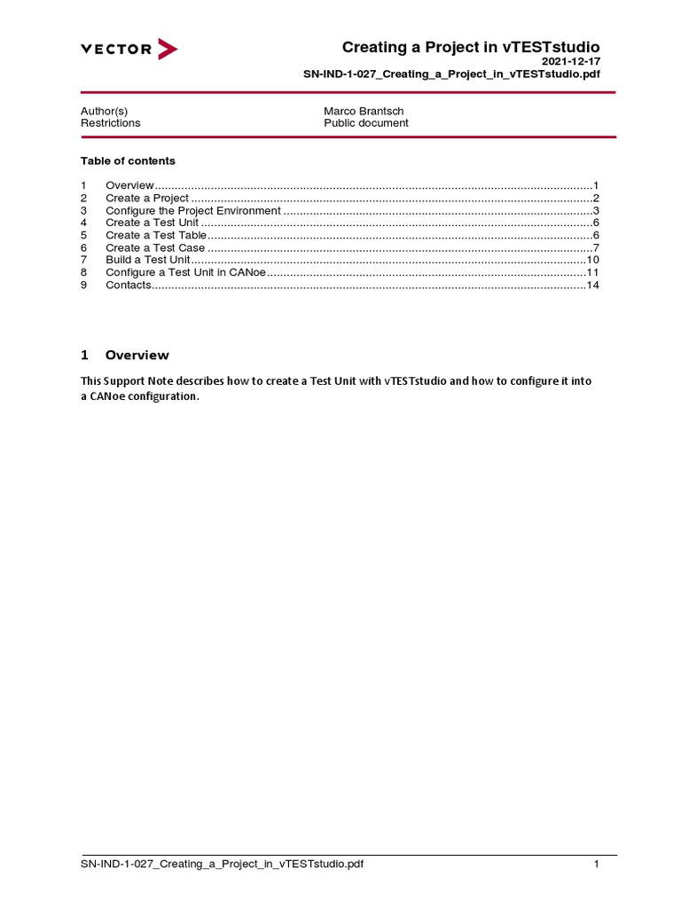 Create Projects in vTESTstudio Guide | PDF | Icon (Computing ...