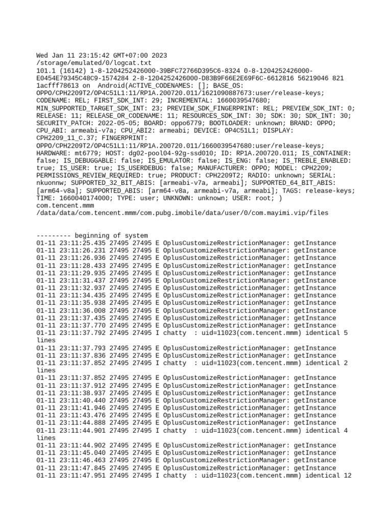 Logcat | PDF | Java (Programming Language) | Operating System Families