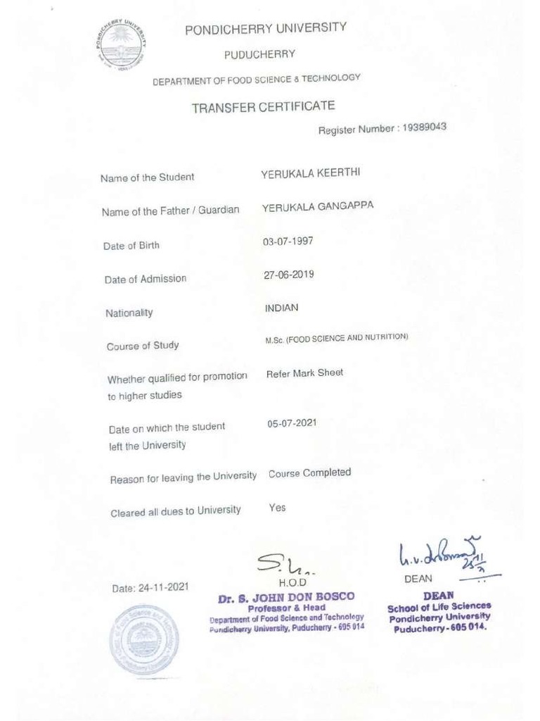 TC Certificate | PDF