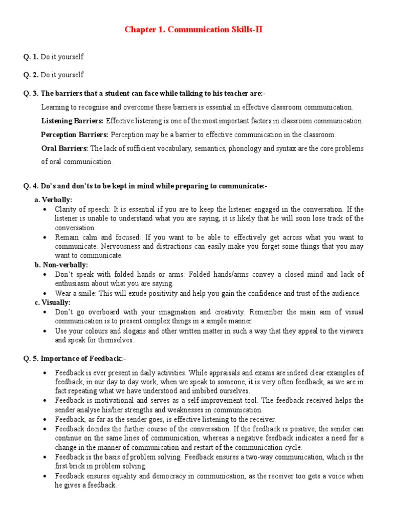 Overcoming Communication Barriers | PDF | Communication | Human ...