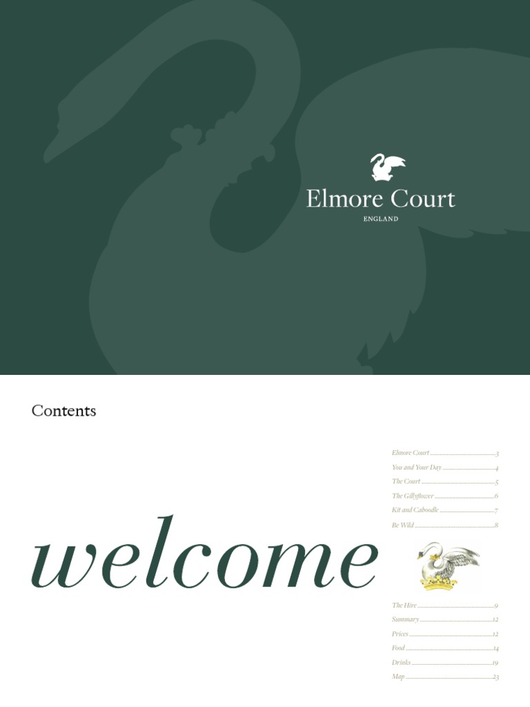 2022 Elmore Court Brochure Digital | PDF | Wedding | Menu