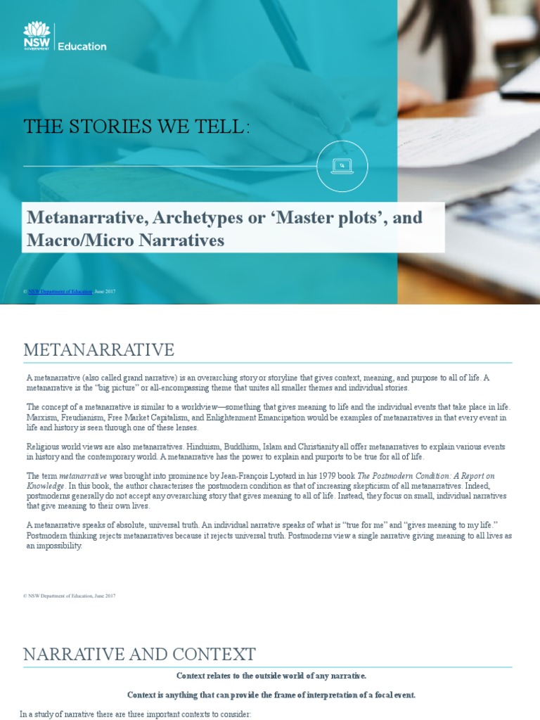 English Advanced Year 11 Stories of Speculation Resource 5 Module A Narrative Forms | PDF ...