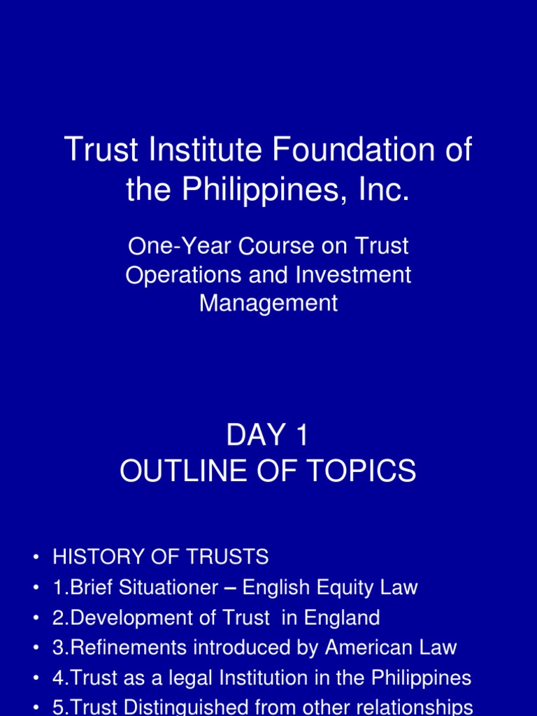 Day 1 - History of Trust | Download Free PDF | Trust Law | Equity (Law)