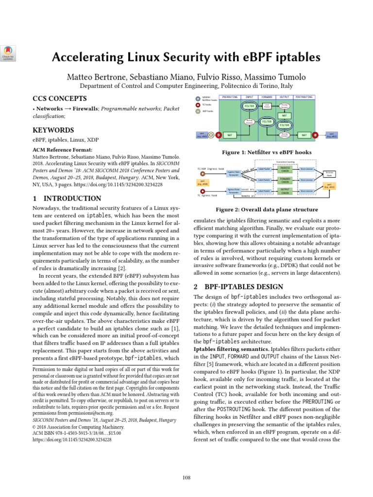 Fast Firewall Linux Ebpf | PDF | Port (Computer Networking) | Transmission Control Protocol
