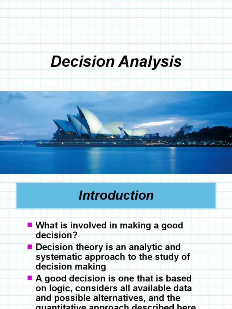 BBA MGT SCI Lecture 4 Decision Analysis Actual | PDF | Decision Making ... BBA MGT SCI Lecture 4 Decision Analysis Actual | PDF | Decision Making ...