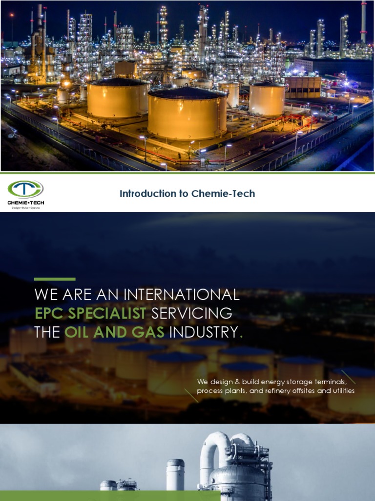 Introduction To Chemie-Tech 15 March | PDF | Oil Refinery | Fuel Oil