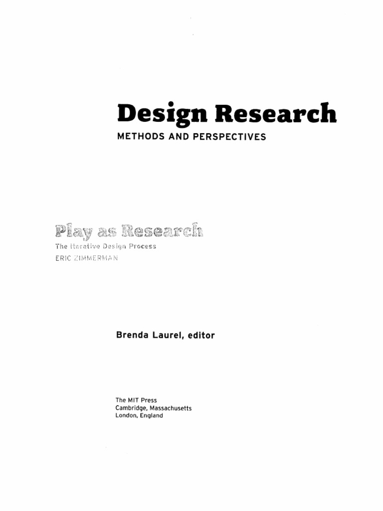 Design Research Methods and Perspectives | PDF