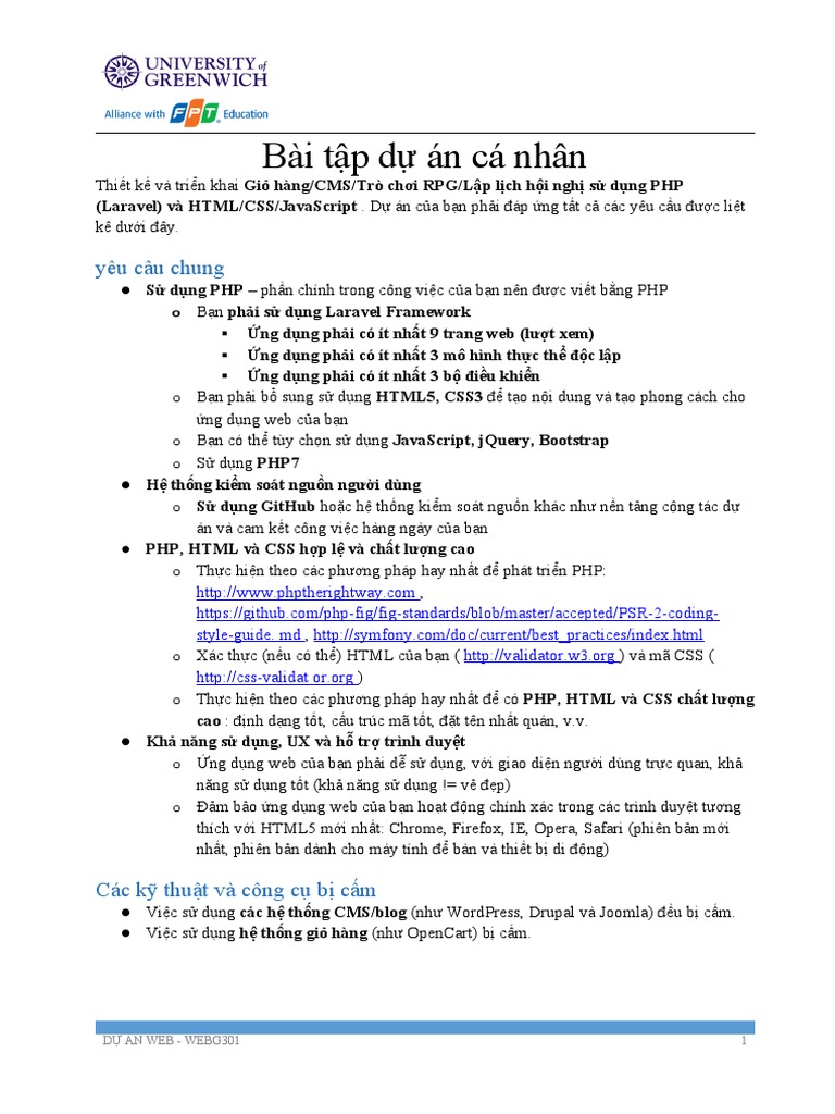 Individual Project Assignment | PDF