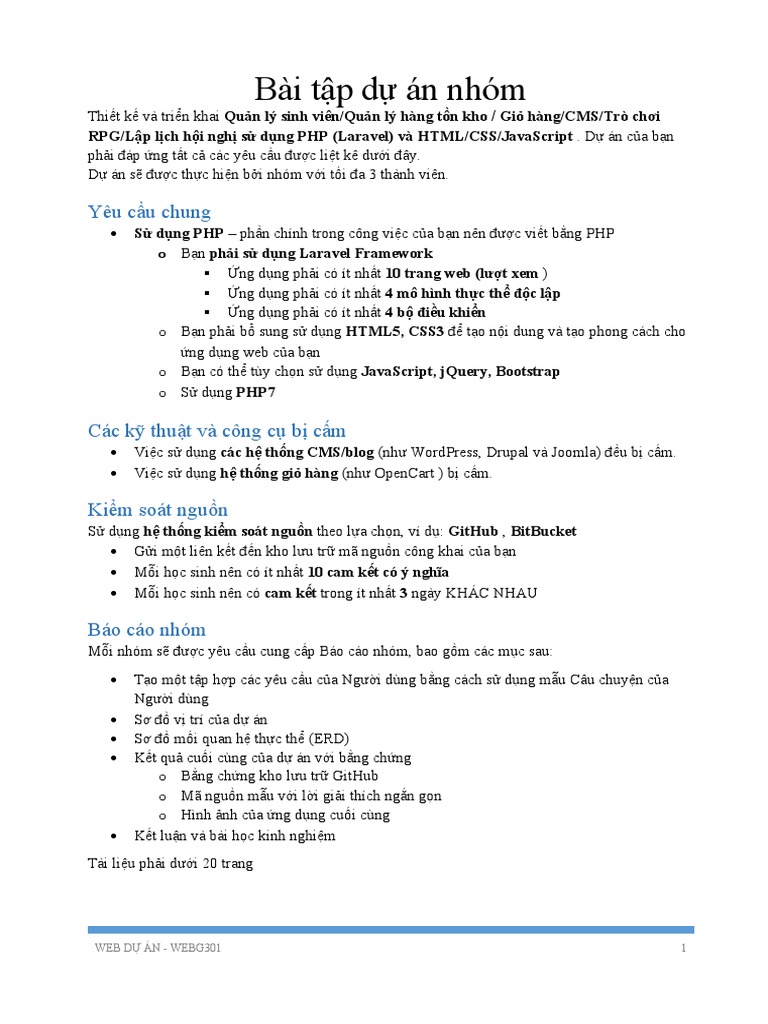 Group Project Assignment | PDF