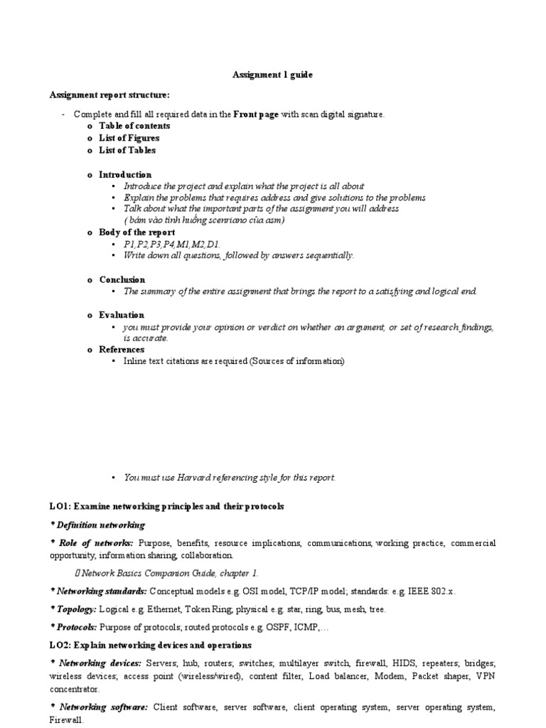 Unit 2 Networking Asm1 Guide Pdf Computer Network Network Topology