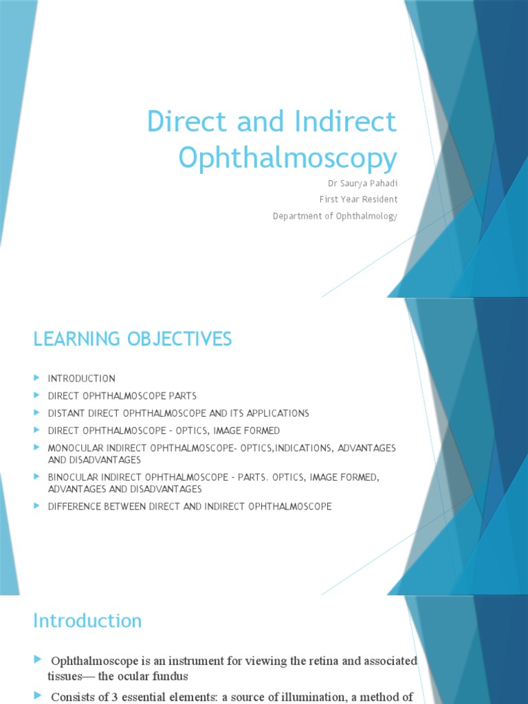 Direct and Indirect Final | PDF | Eye | Optics