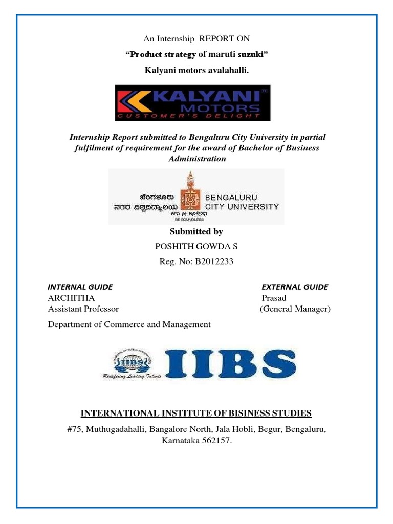 Poshith Gowda Project Report Final Doc (1) FI | PDF | Marketing | Business