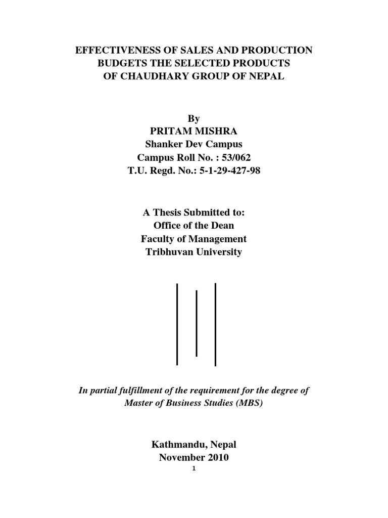 All Thesis | PDF | Inventory | Sales