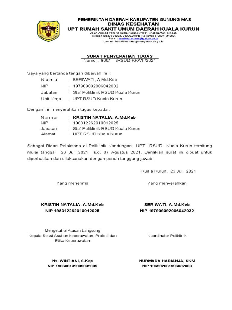 Surat Cuti PTT | PDF