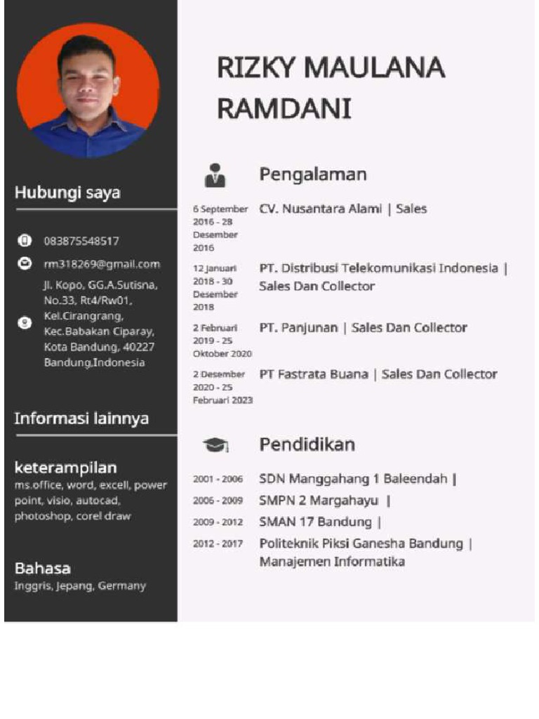 Cv Rizky Pdf