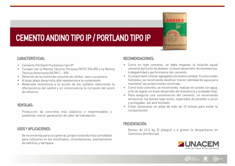 Cemento-Andino-TIPO-IP.pdf | PDF