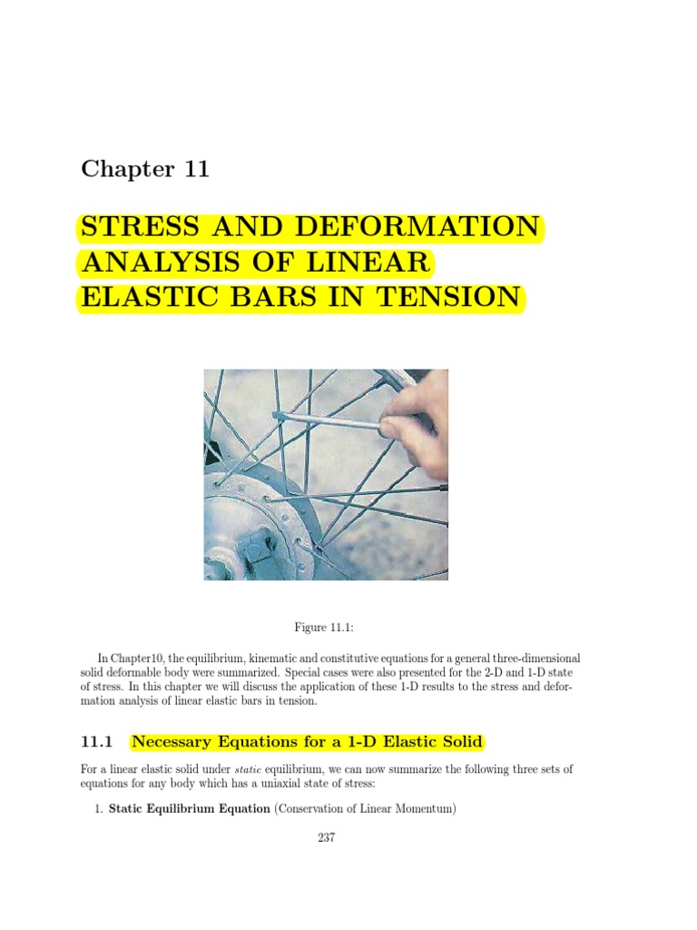 Chapter 11 | PDF | Young's Modulus | Stress (Mechanics)