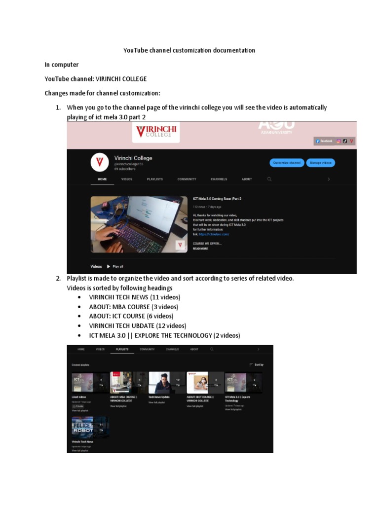 Youtube Documentation | PDF | Educational Technology | You Tube