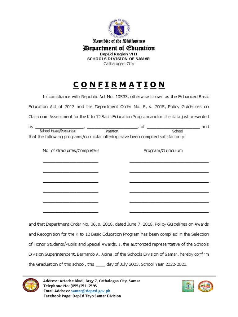 Confirmation of Candidates | PDF
