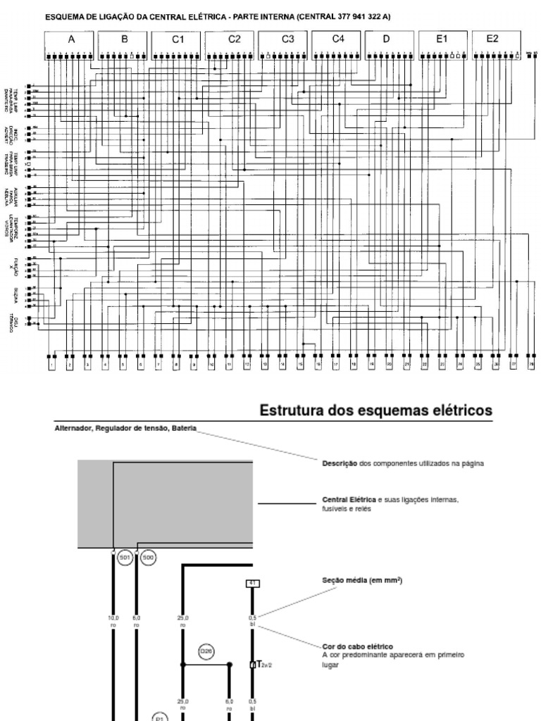 Esquema Elétrico - Gol g1 | PDF | Relé | Bens manufaturados