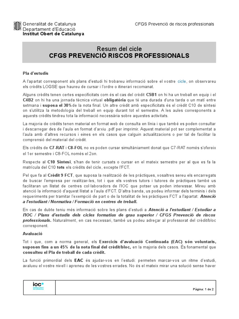 Resum Cfgs PRP 2223s1 | PDF