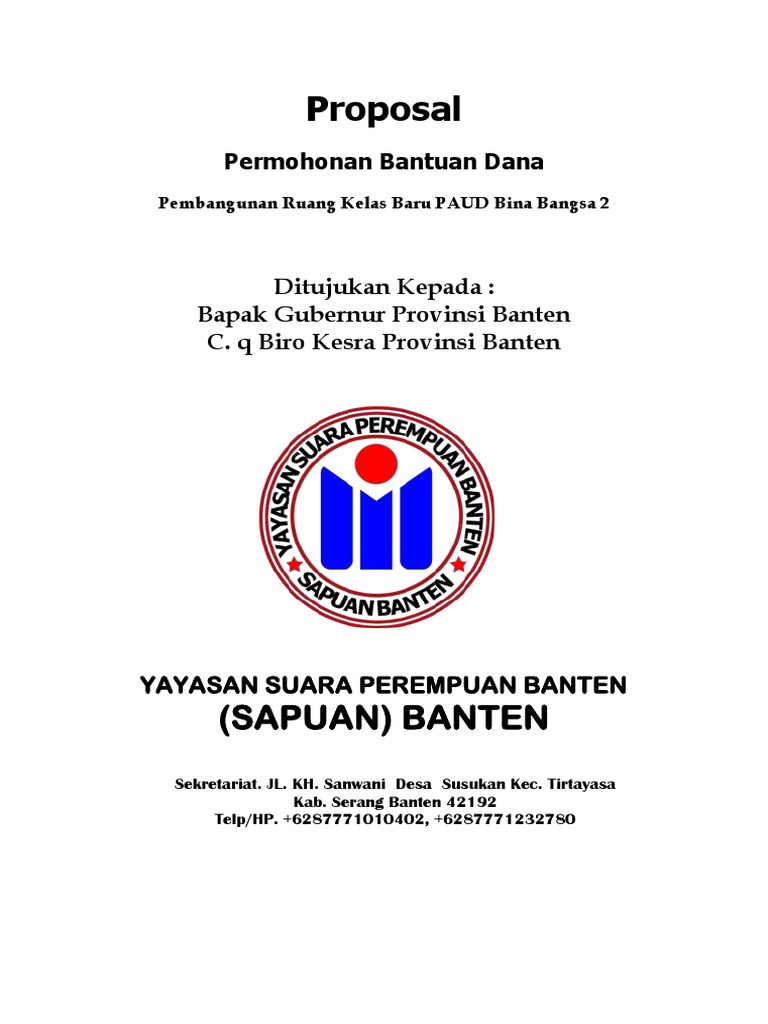 Proposal Paud Ke SD | PDF