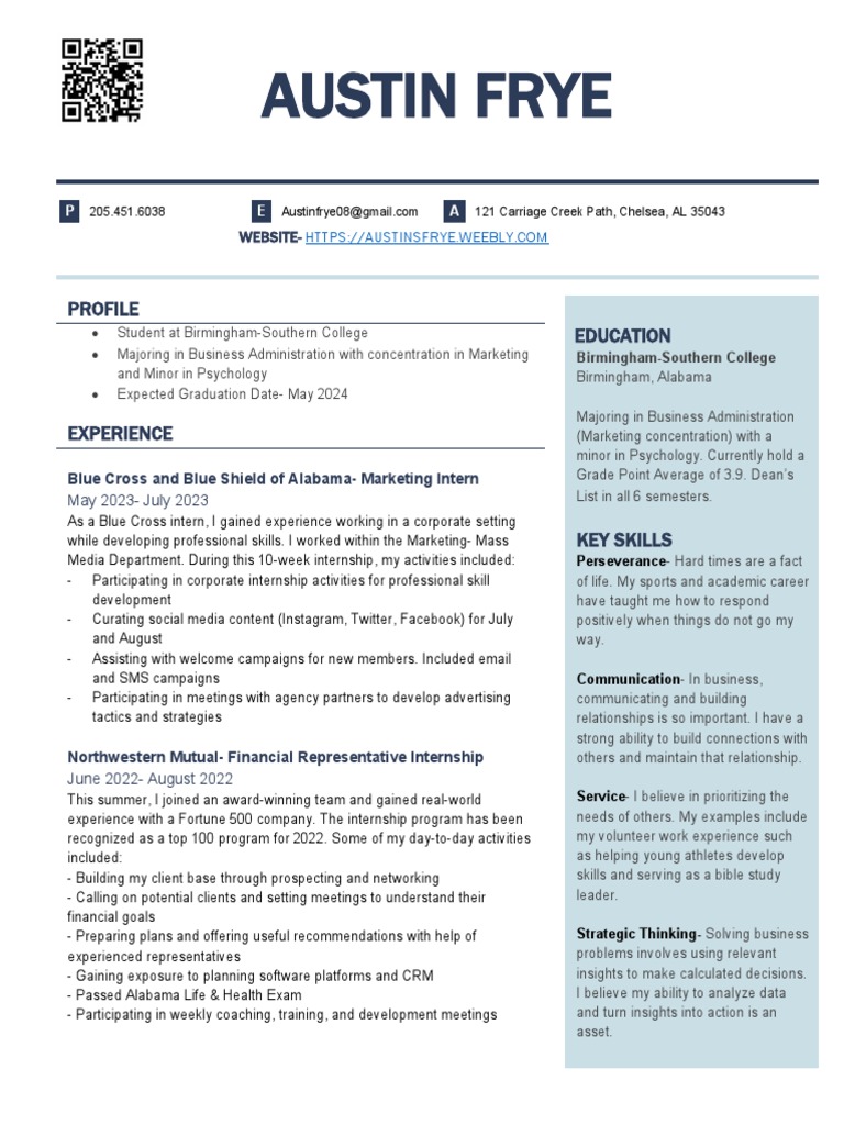 Resume - Austin Frye July13 2023 | PDF | Creativity | Social Media