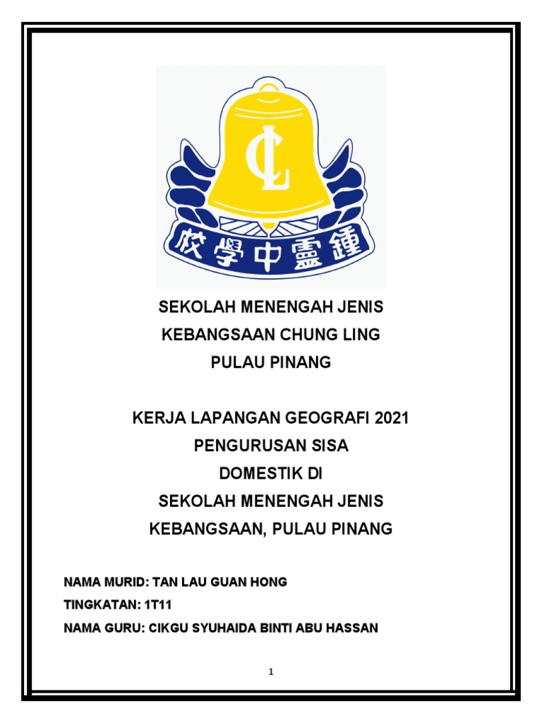 Folio Geografi Form 1 Bab 13 Sisa Domestik | PDF