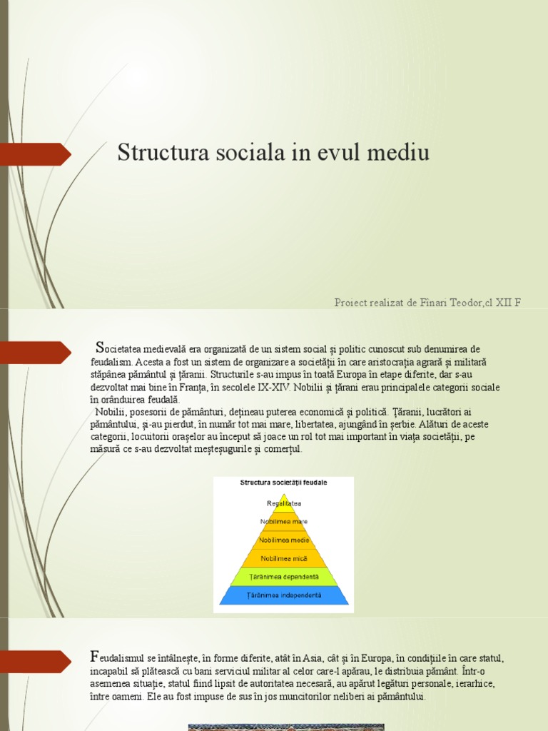 Structura Sociala in Evul Mediu | PDF