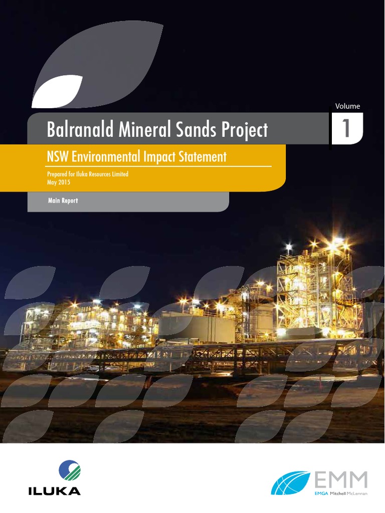 Volume 1 Balranald Mineral Sands Project Eis Main Report Part A | PDF | Environmental Impact ...