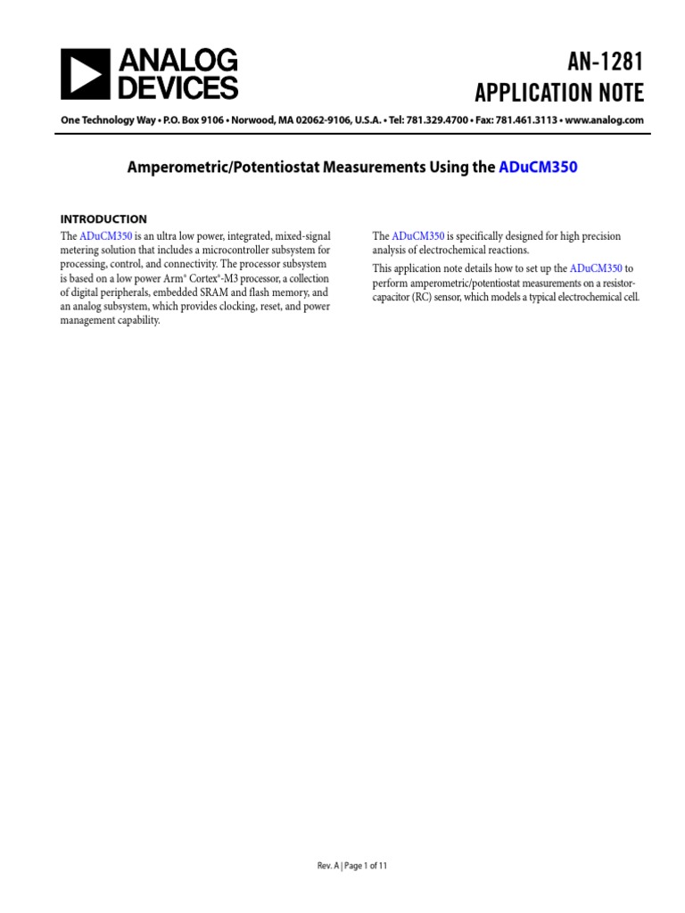 An 1281 | PDF | Analog To Digital Converter | Capacitor