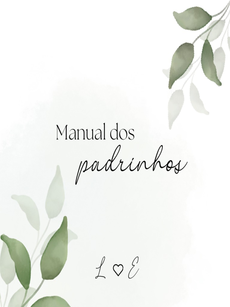 Manual dos Padrinhos Verde Esmeralda | PDF
