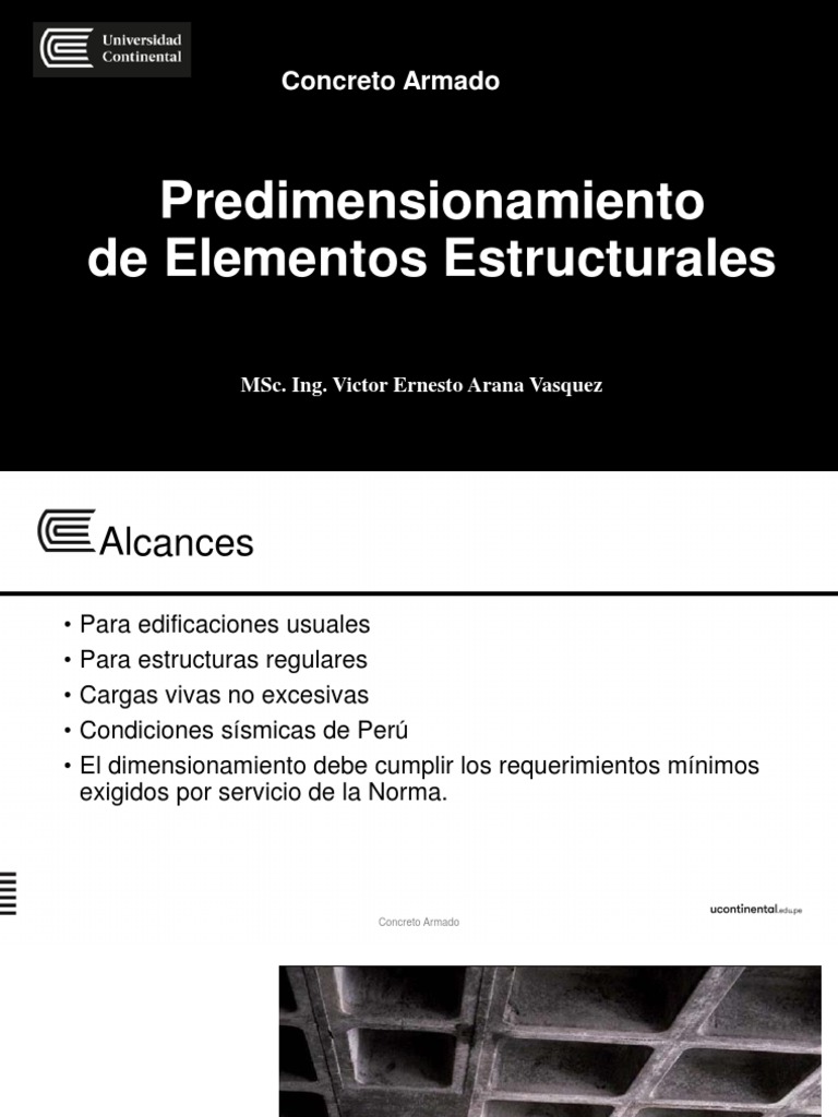 5 Predimensionamiento | Descargar gratis PDF | Hormigón | Concreto ...