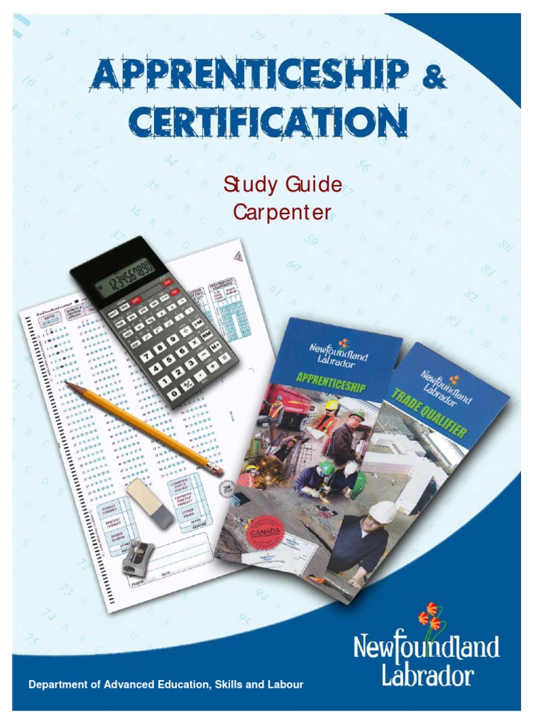 Red Seal Carpenter Exam Study Guide | PDF | Carpentry | Apprenticeship