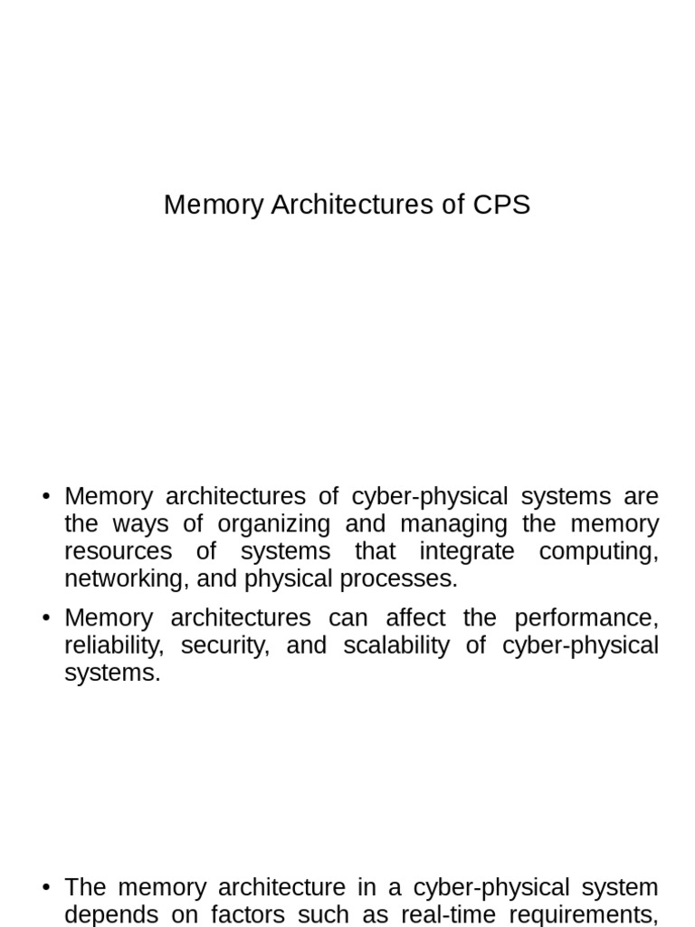 Axioms of Cyber Physical Systems | PDF | Computer Data Storage | Computer Memory