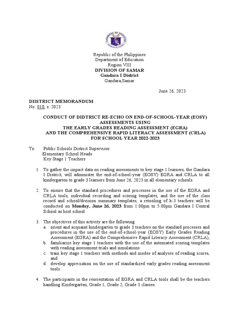 Gandara Egra Crla Memo | PDF