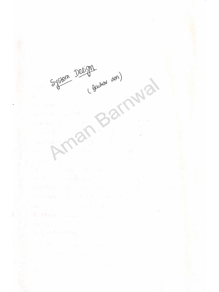 System Design Gaurav Sen | PDF