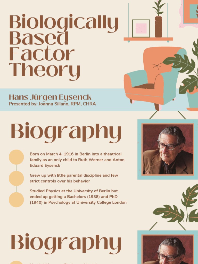 Eysenck's Biological Trait Theory Overview | PDF | Extraversion And ...