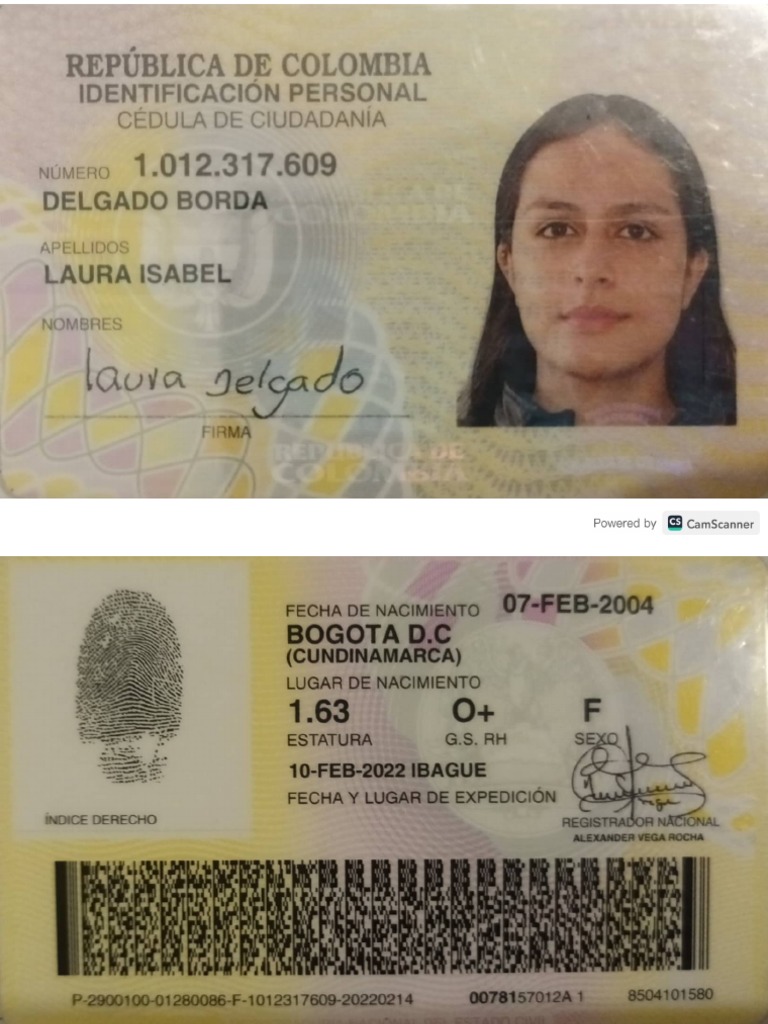 Laura Isabel Delgado Borda Cedula | PDF