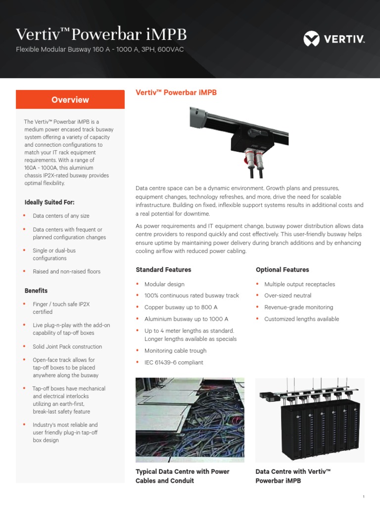 Vertiv Powerbarimpb Ds en Emea Mka4l0ukmbx Web | PDF | Data Center | Ac ...