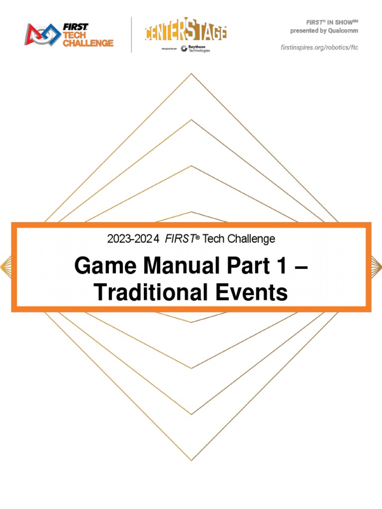 FTC Game Manual 2023 | PDF | Tournament