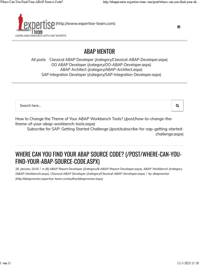 SAP ABAP Source and Load Process | PDF | Databases | Information Technology Management