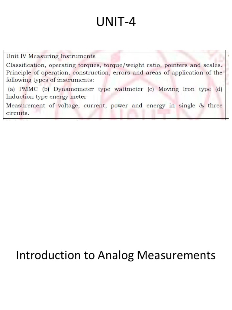 Unit 4 Part1 29 6 22 | PDF | Measuring Instrument | Inductor