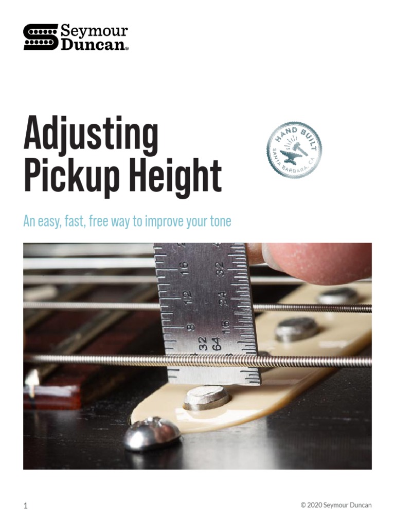 Adjusting Pickup Height | PDF | String Instruments | Guitars
