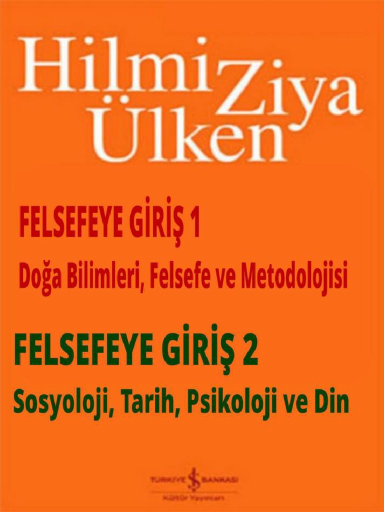Hilmi Ziya Ülken - Felsefeye Giris I-II | PDF