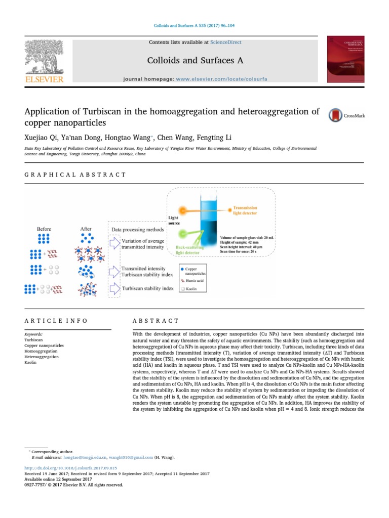 Application of Turbiscan in The Homoaggregation and Heteroaggregation ...