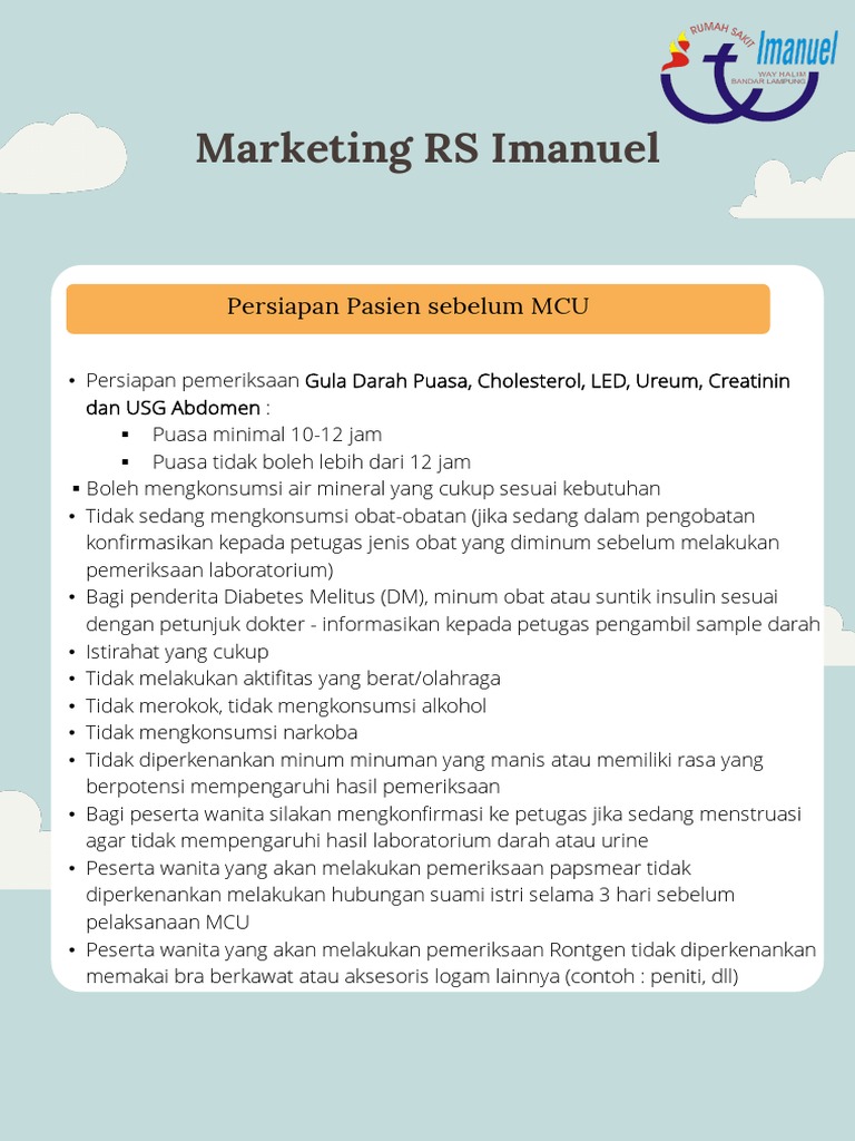 Tata Laksana MCU RS Imanuel Way Halim | PDF