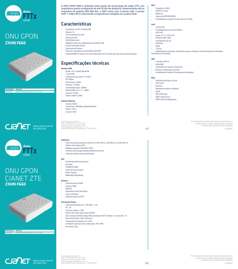 FT ZXHN f660 | PDF | Wi-Fi | USB