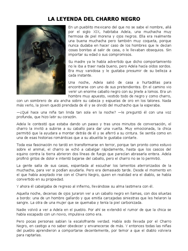 La Leyenda Del Charro Negro | PDF